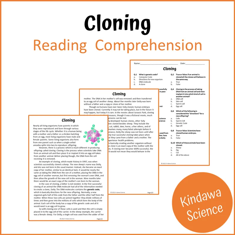 Cloning Word Search Puzzle Worksheet Activity PDF — Free printable PDF ...