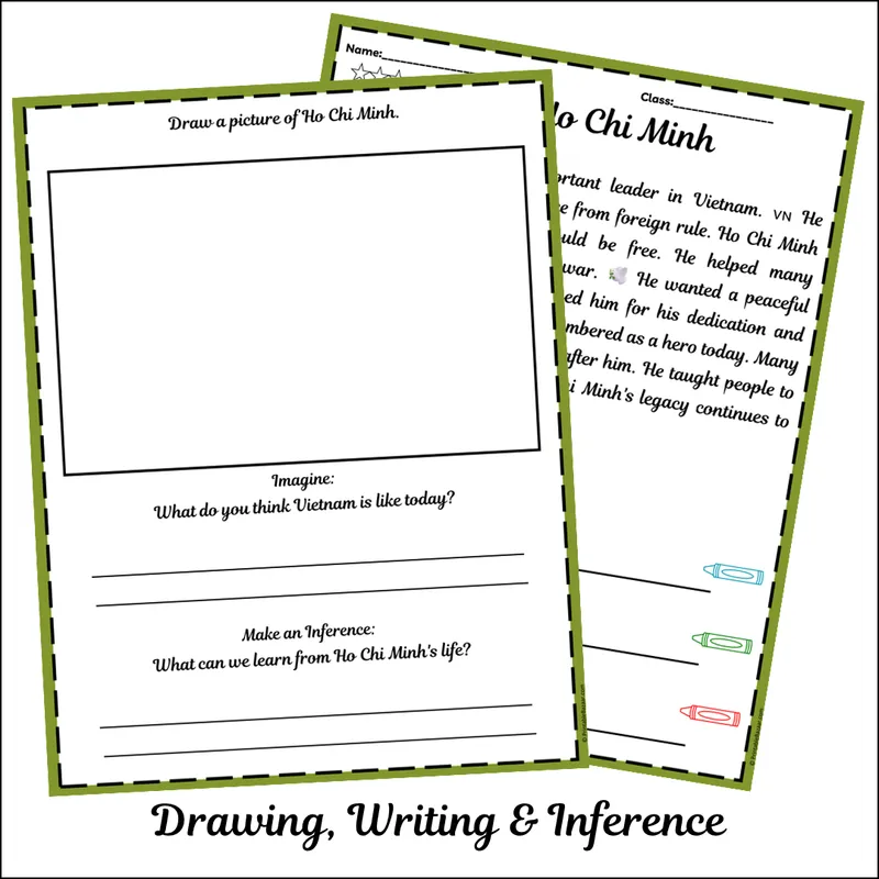 Ho Chi Minh | Short Reading Comprehension Creative Worksheet — Free ...