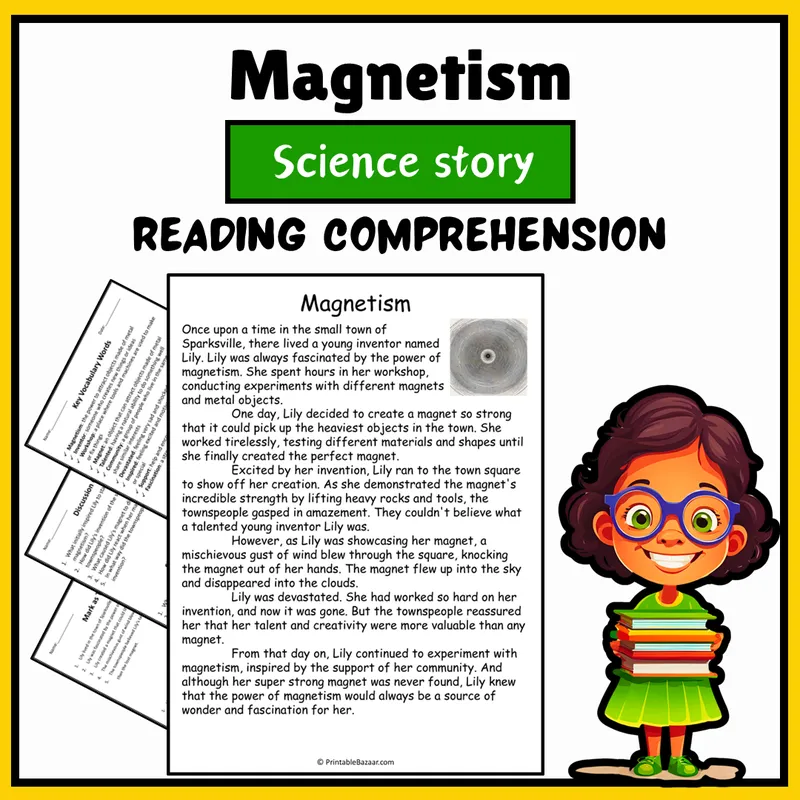 Magnetism | Science Story Reading Comprehension Activity — Free ...