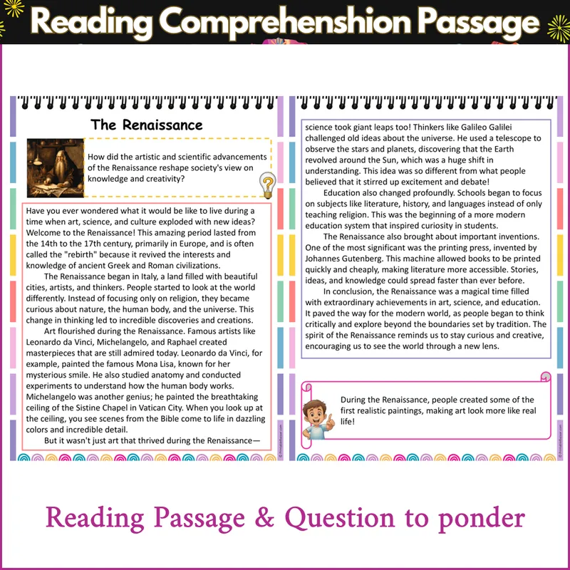The Renaissance | Reading Comprehension Passage and Questions — Free ...